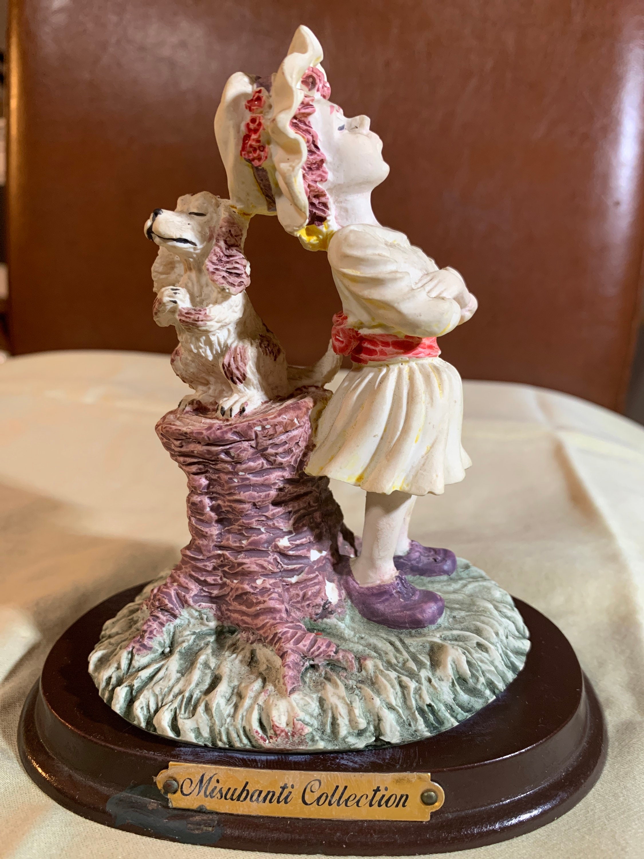 Misubanti Collection Vintage Figurine With Girl and Dog the Grand Stand ...