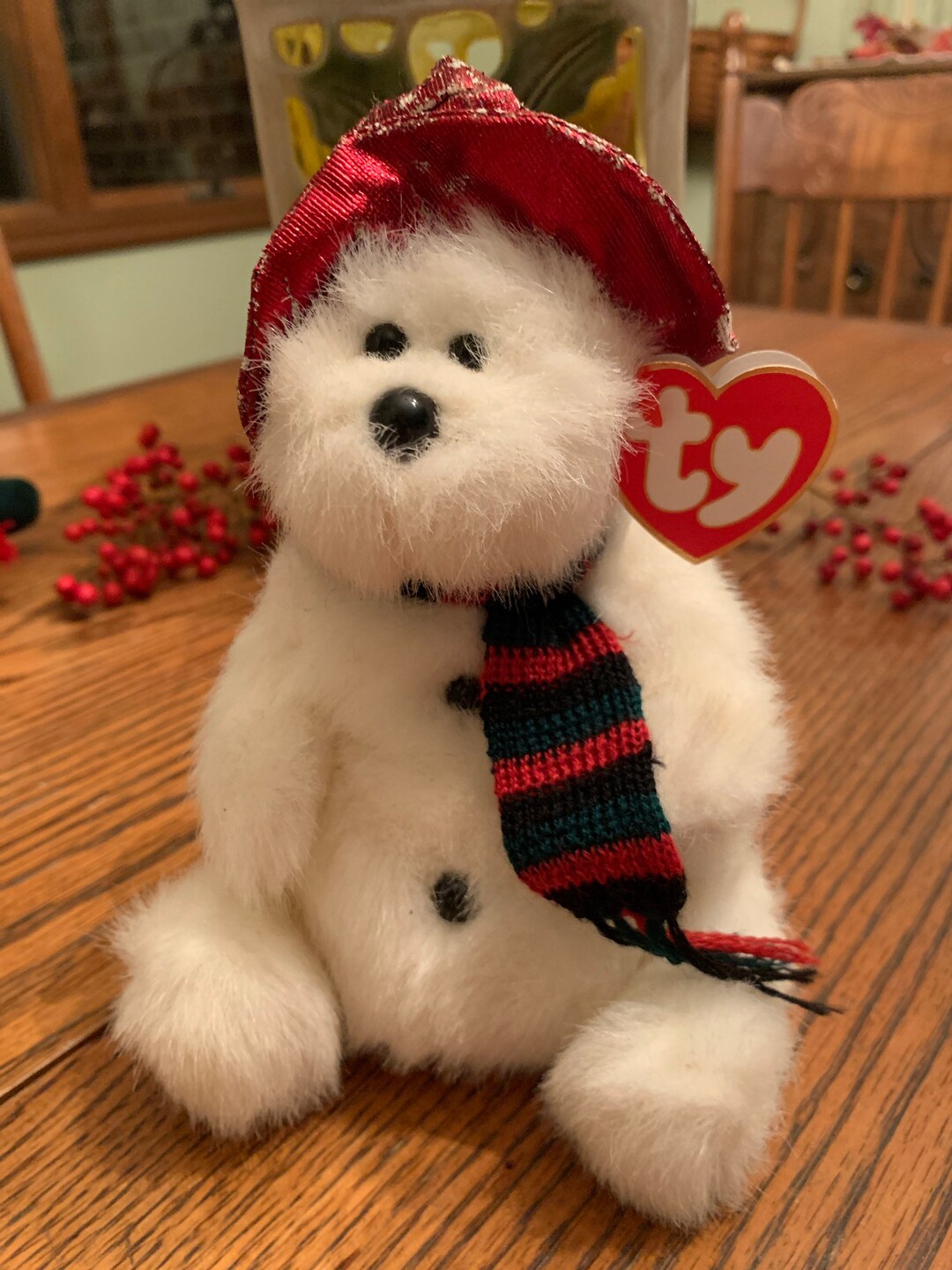 Vintage Christmas TY Original Brand Attic Treasures Collection Bear ...