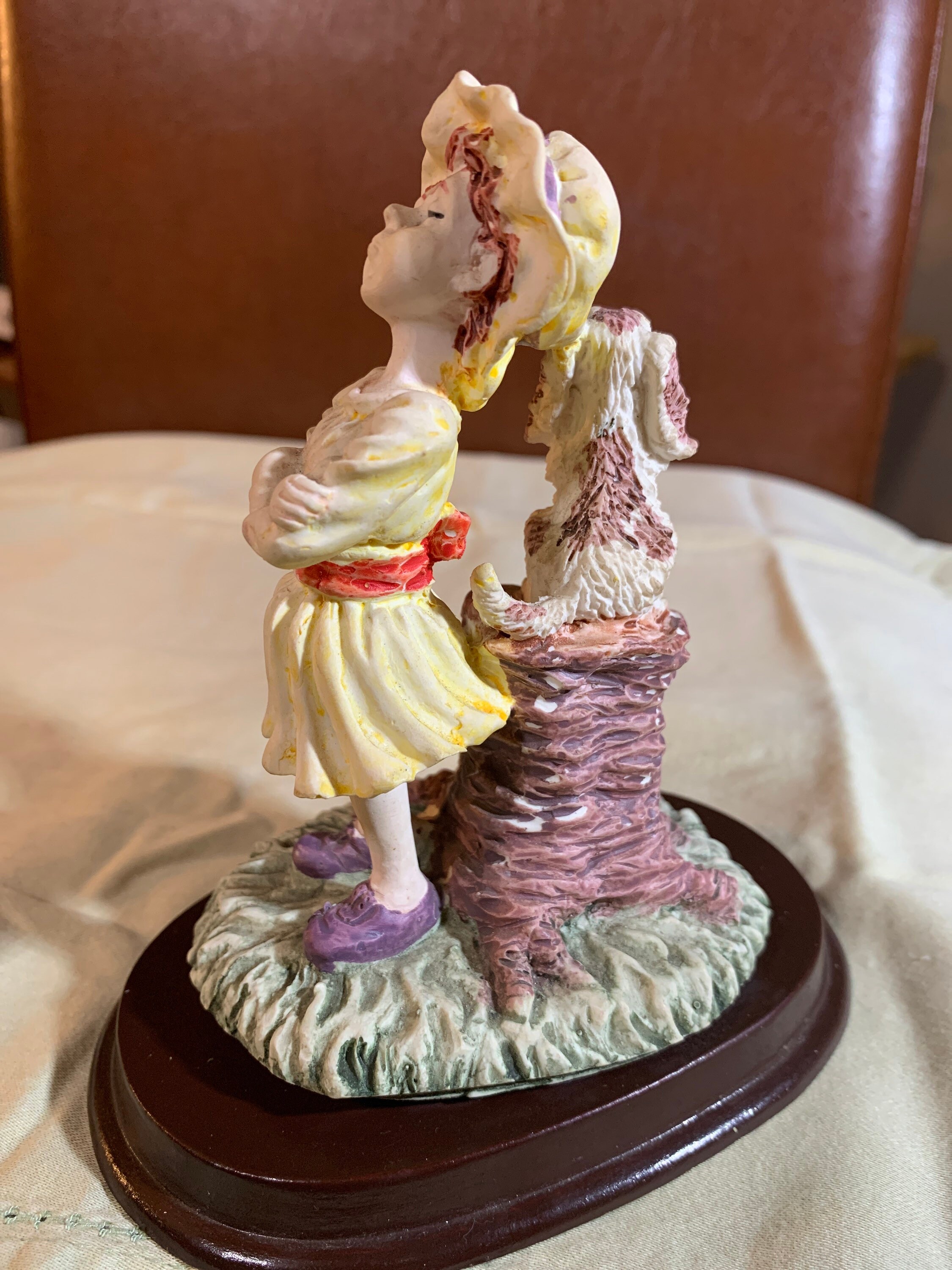 Misubanti Collection Vintage Figurine With Girl and Dog the Grand Stand ...