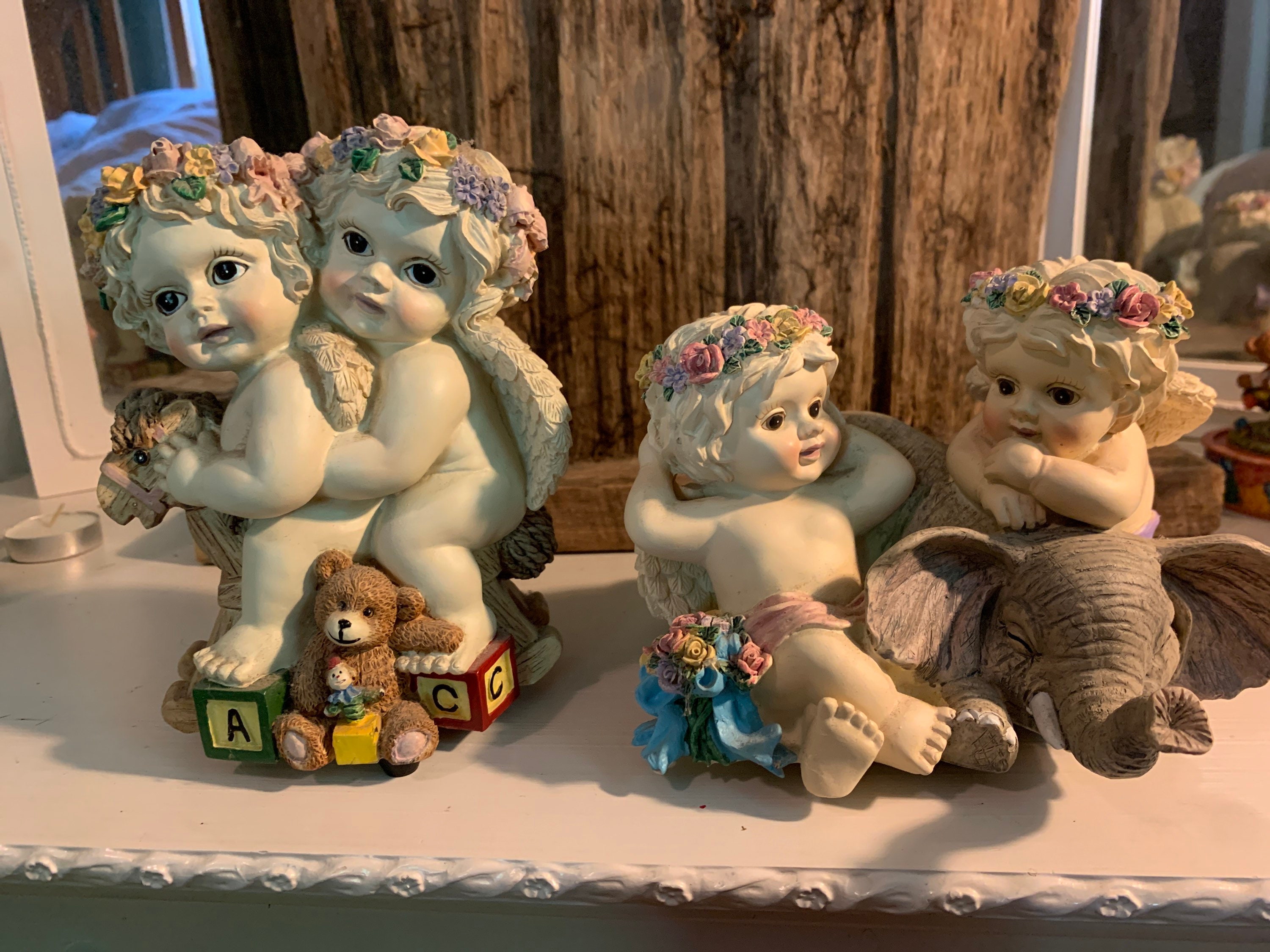 Collectible Large Cherub Music Boxes Your Choice of Two in Excellent ...