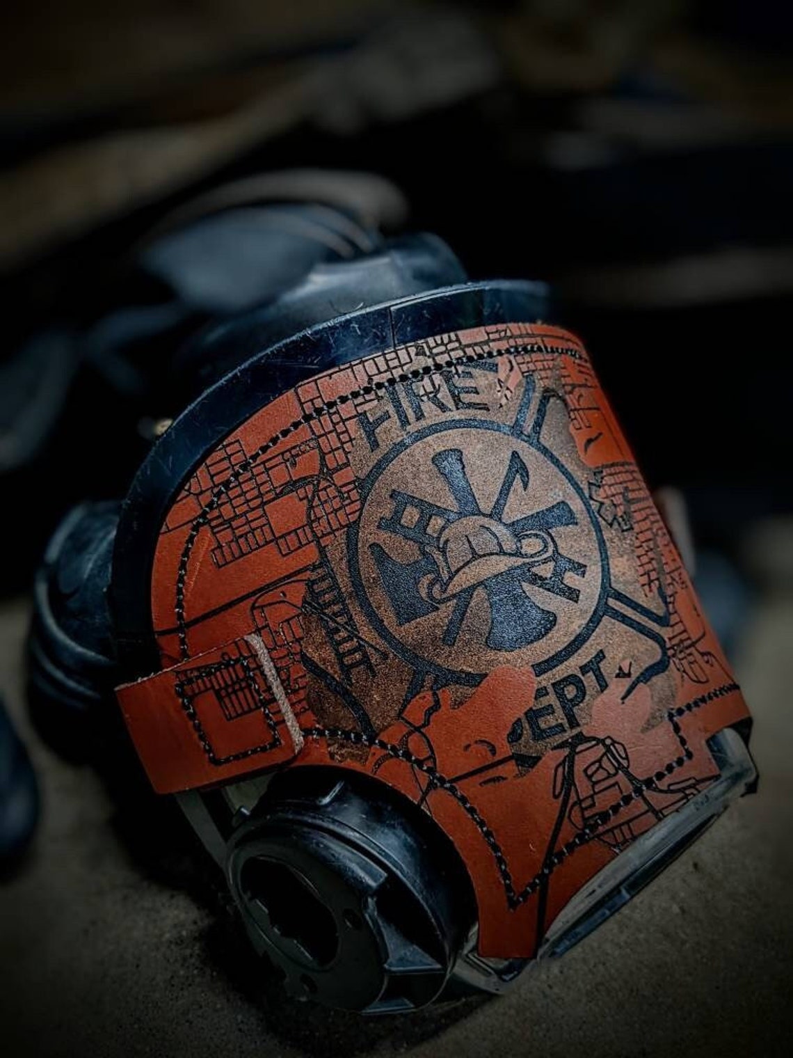 Personalized Firefighter SCBA Leather Mask Cover for MSA G1 - Etsy
