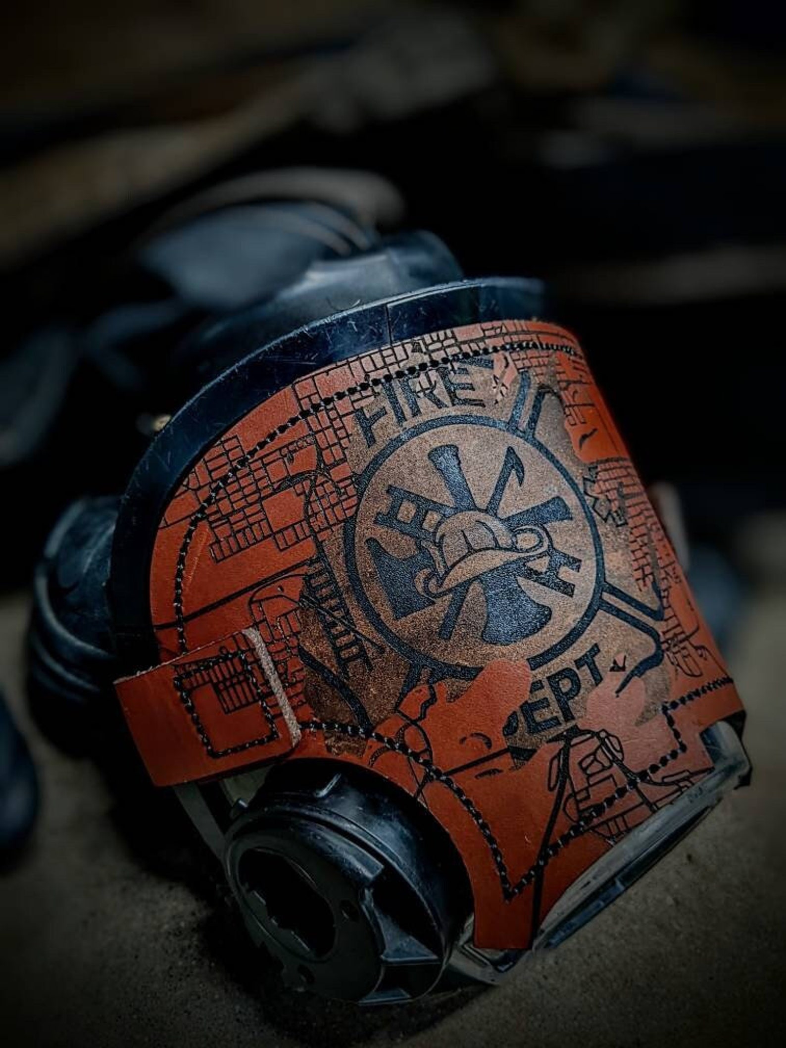 Personalized Firefighter SCBA Leather Mask Cover for MSA G1 - Etsy
