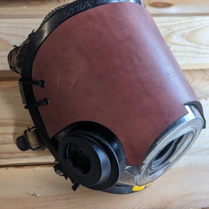 Personalizable Firefighter SCBA Leather Mask Cover/ Blackout Mask ...