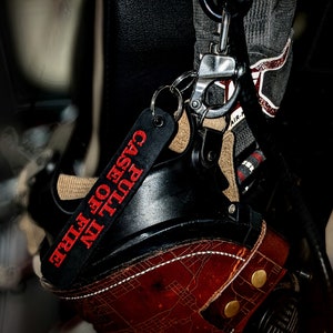 Personalized Firefighter SCBA Mask Quick Release, Leather Pull Tab ...