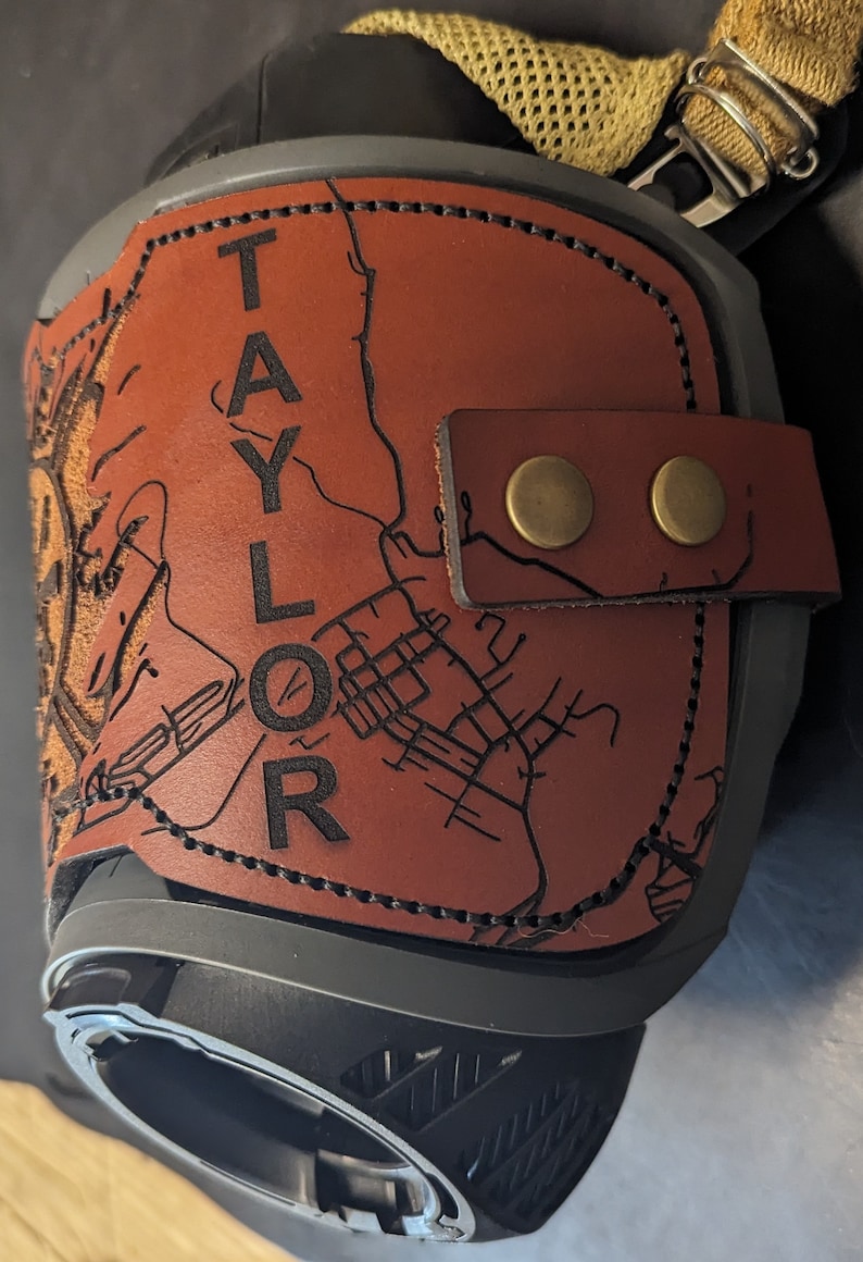 Personalized Firefighter SCBA Leather Mask Cover for MSA G1 Mask ...