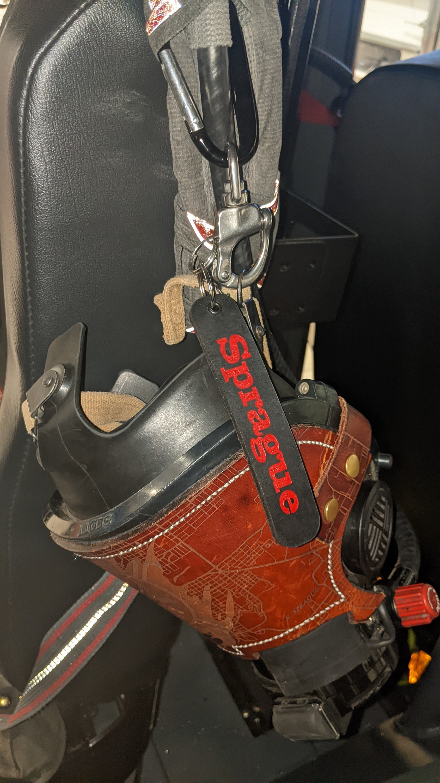 Firefighter Custom Mask Quick Release With Leather Pull Tab - Etsy