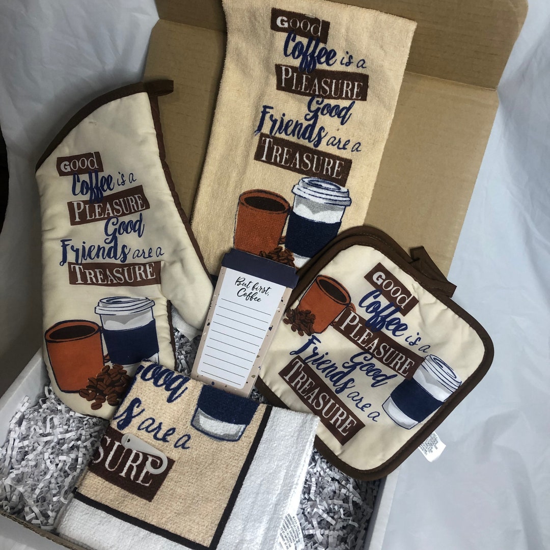 Coffee Lover's Kitchen Essentials Housewarming Gift Box, New Home Gift ...