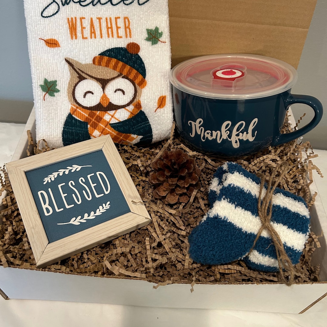 Owl Lover's Fall Gift Box Cozy Fall Soup Bowl Gift Box - Etsy