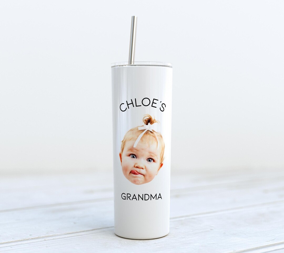 Personalized Baby Skinny Tumbler | Baby Face Custom Tumbler | Custom ...
