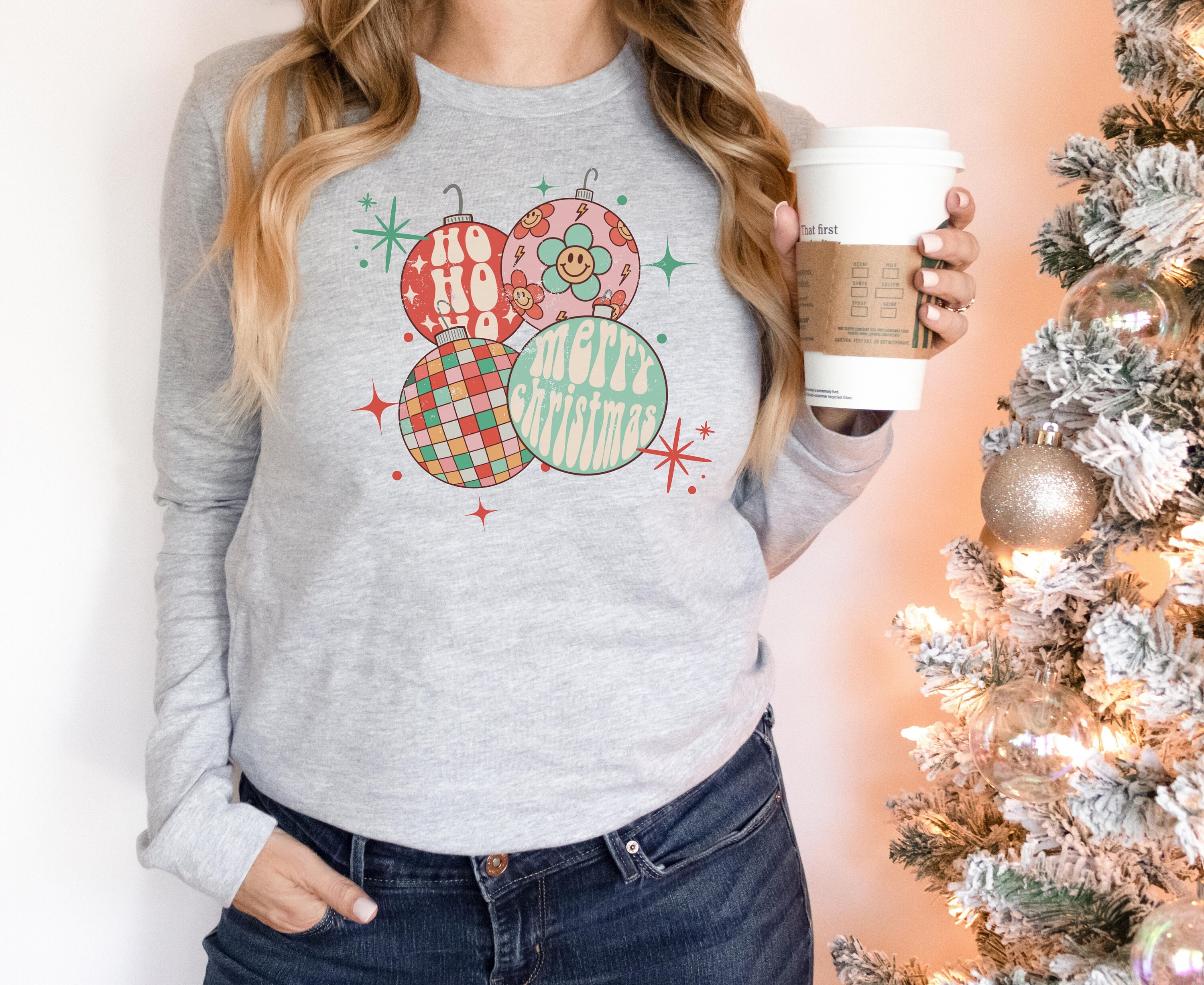 Retro Ornament PNG, Retro Ornament Shirt, Christmas PNG, Christmas ...