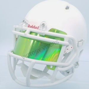 Mini Size Lime Green Football Helmet Visor for Helmet Builders and ...
