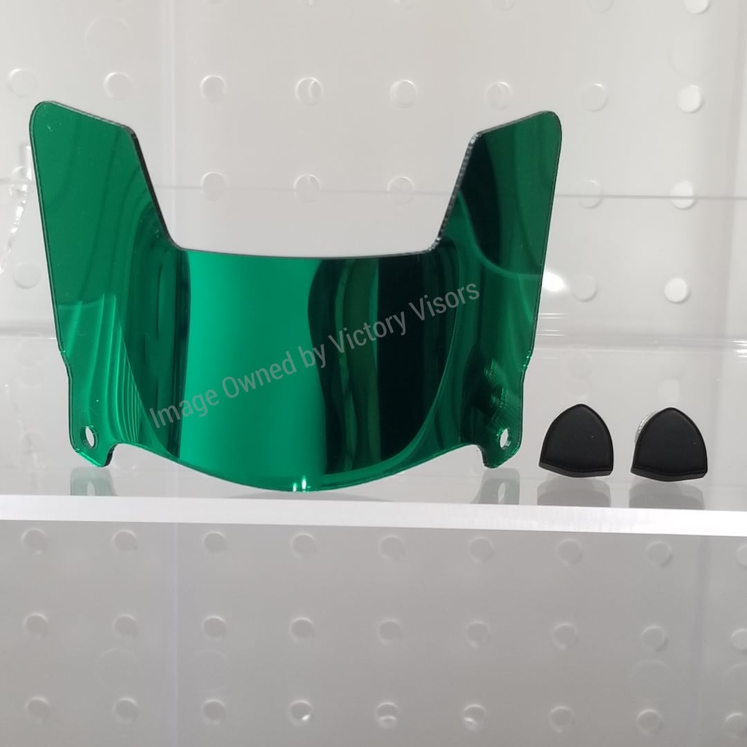 Mini Size Dark Green Football Helmet Visor for Helmet Builders and ...