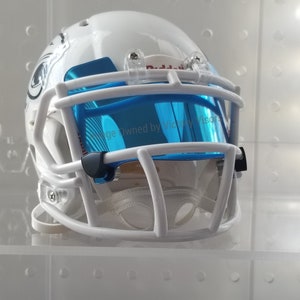 Mini Size Teal Blue Football Helmet Visor for Riddell, Schutt and All ...