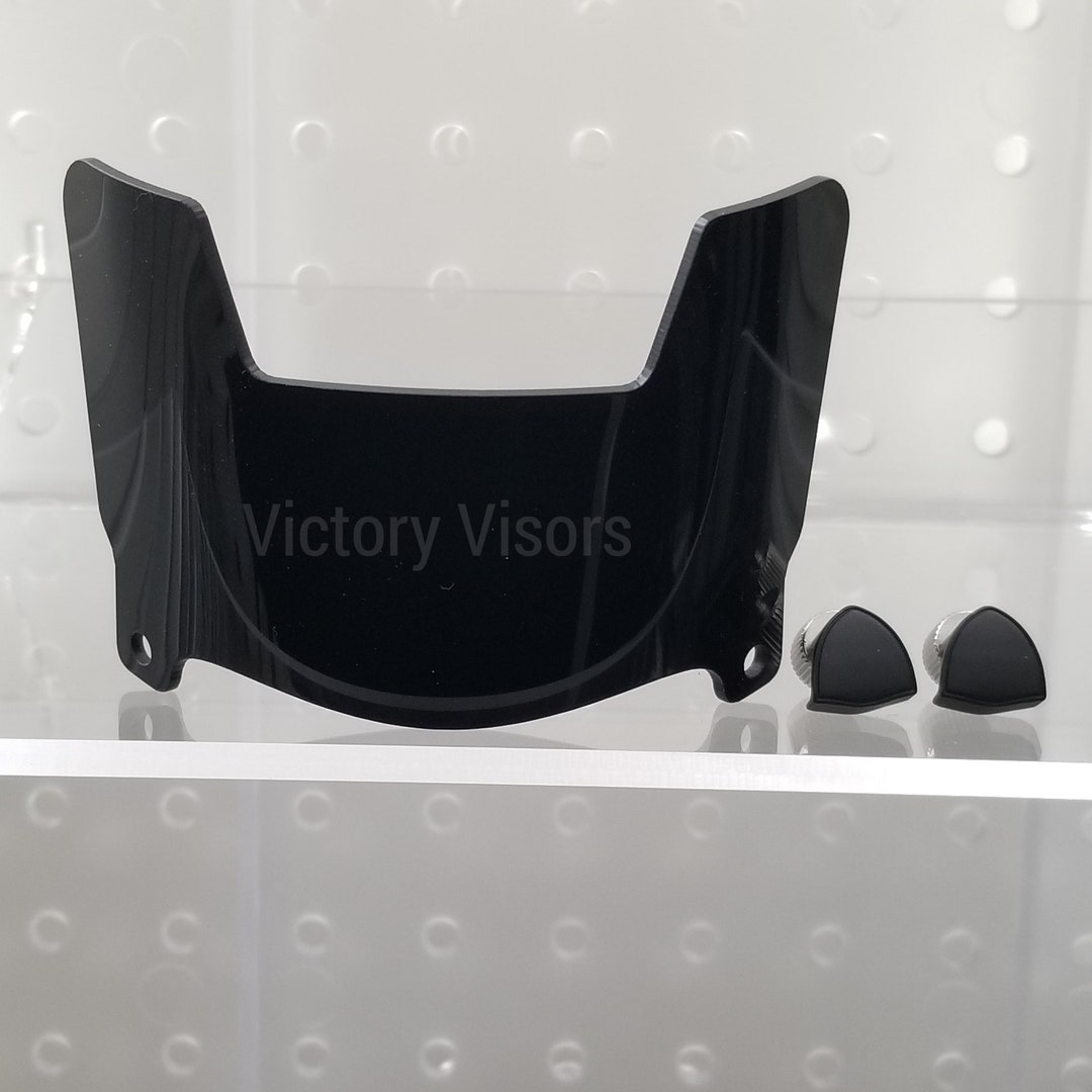 Mini Size Mirror Black Football Helmet Visor for Riddell, Schutt and ...