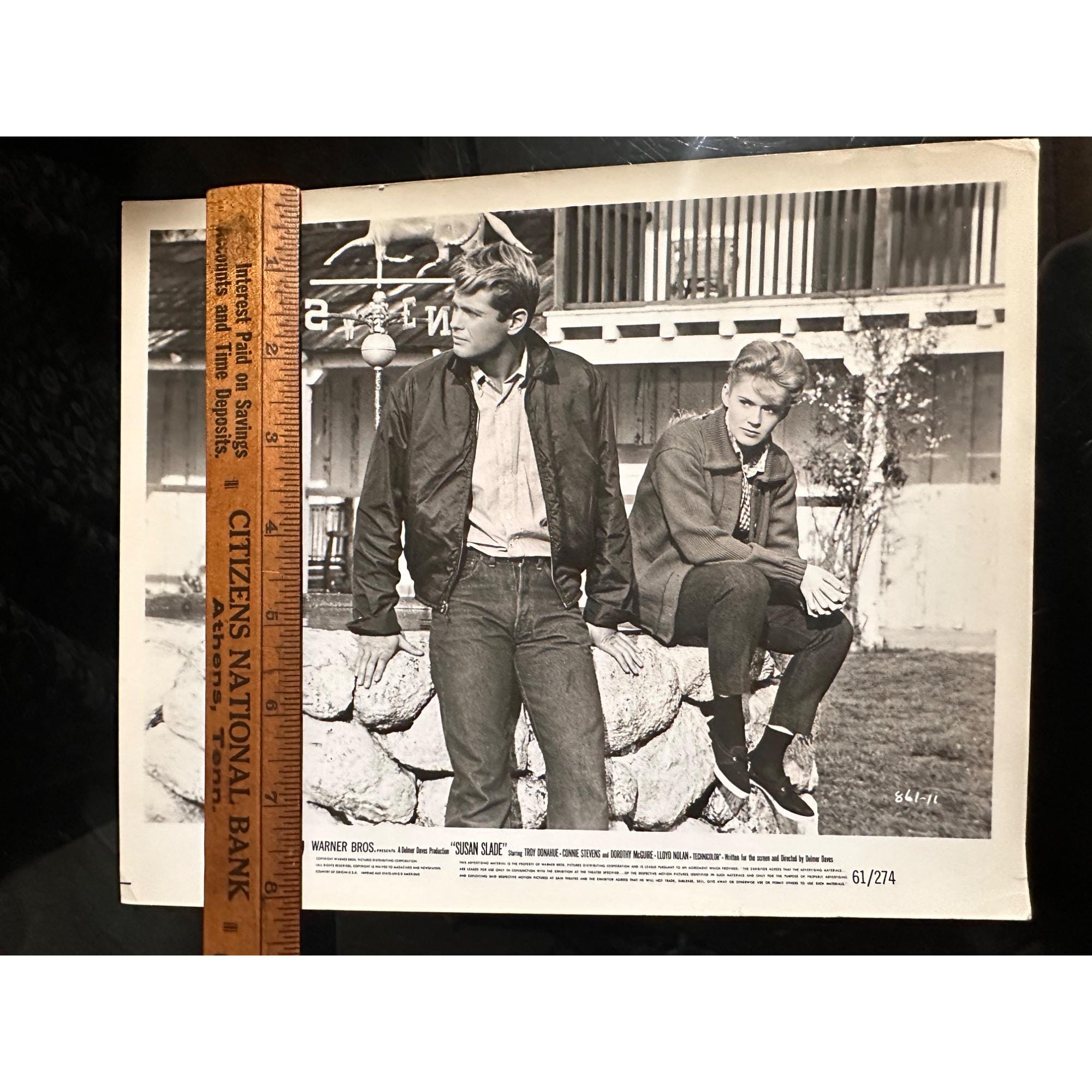 Vintage 1961 Susan Slade Movie Still Connie Stevens Troy Donahue Photo ...