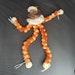 Vintage Yarn Clown Orange White Skinny Leggy Stringy Guy - Etsy