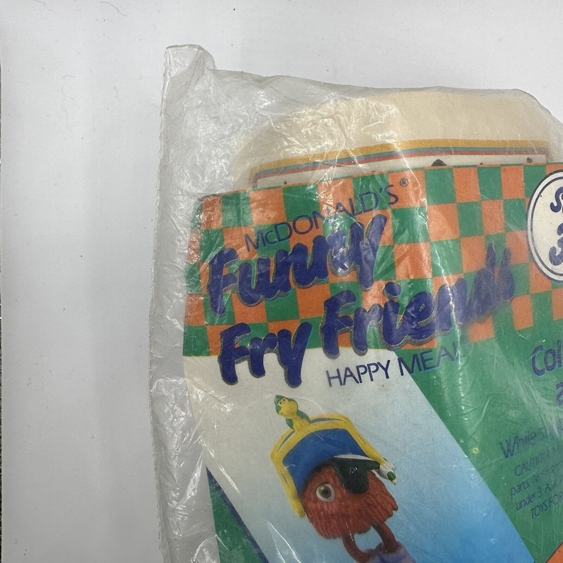 1989 Mcdonald’s Funny Fry Friends Happy Meal Toy Figure Matey Set 3 ...