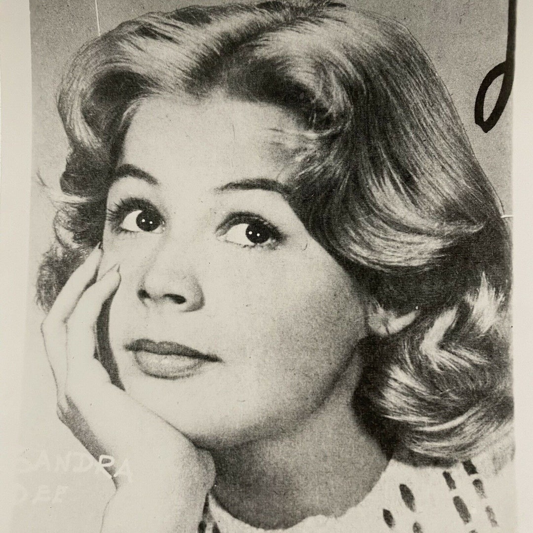 1958 Sandra Dee Head Shot Fan Photo Movie Promo Black and White - Etsy