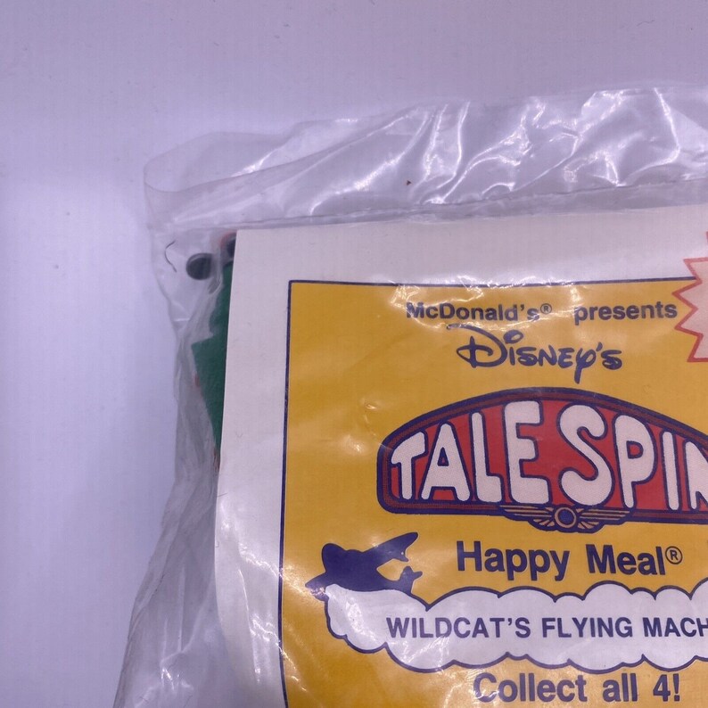 1989 Mcdonalds Disney Tale Spin Wildcat Flying Machine Happy - Etsy