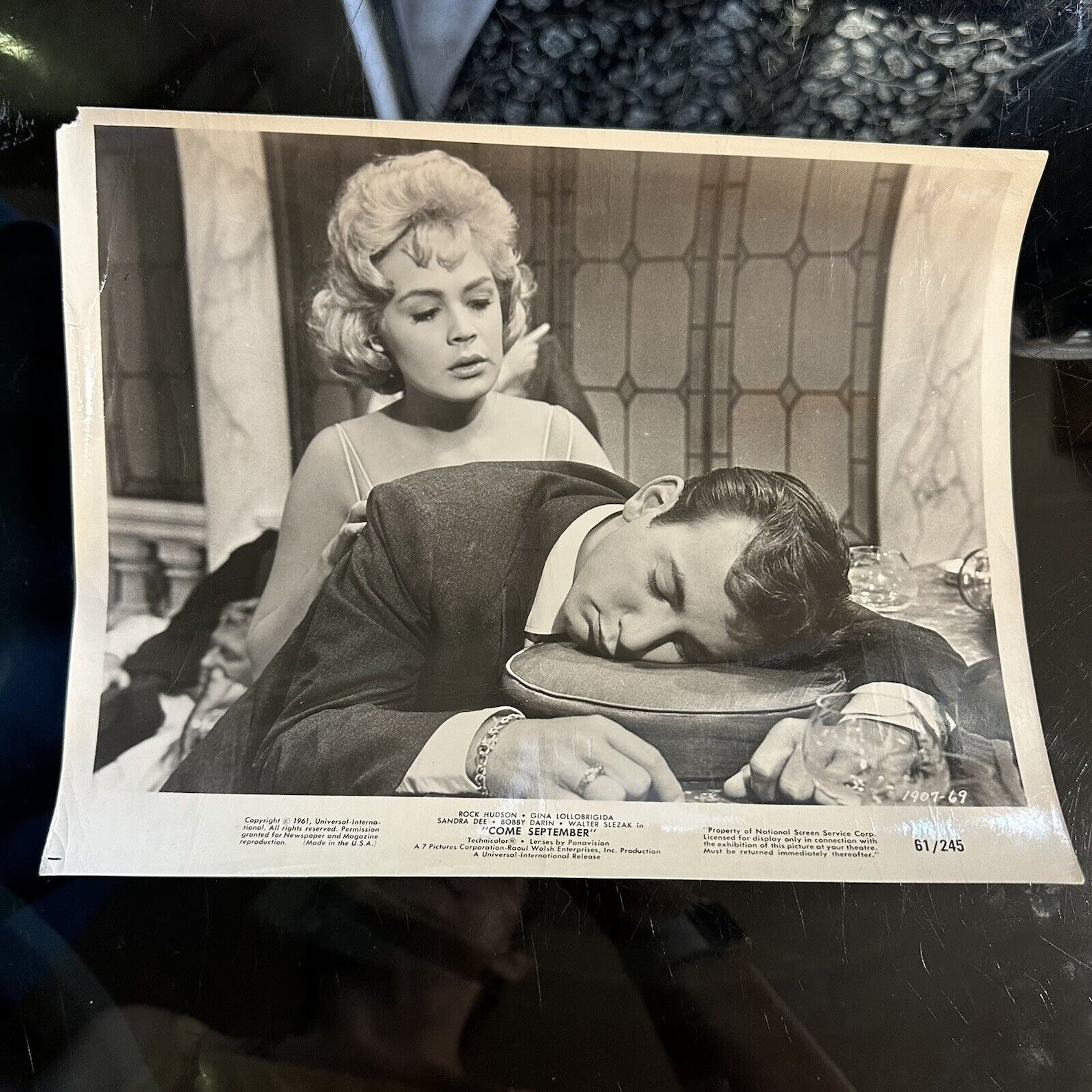 Vintage 1961 Sandra Dee Bobby Darin Come September Movie Still B & W ...