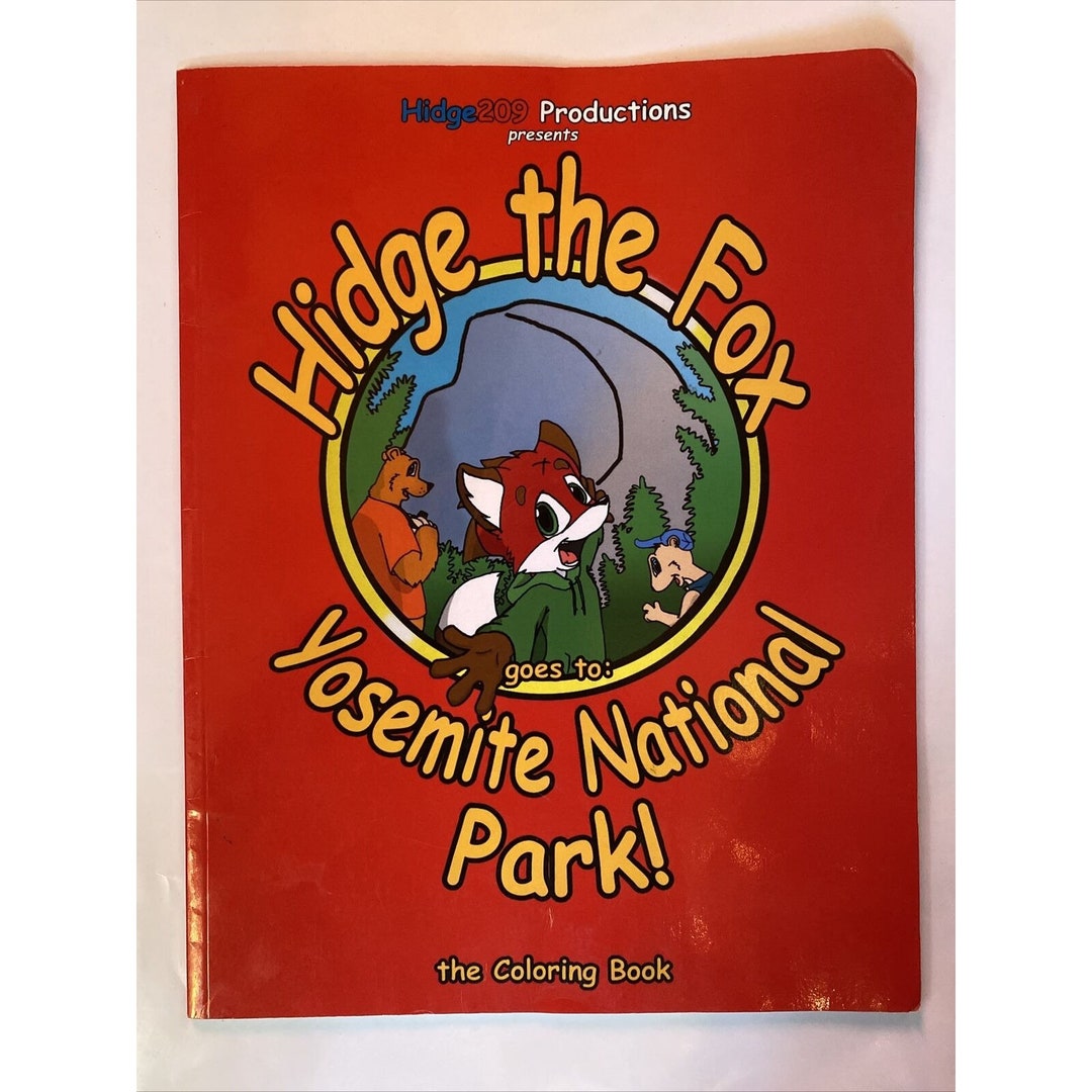 Yosemite National Park Coloring Activity Book With Hidge the Fox Colors ...