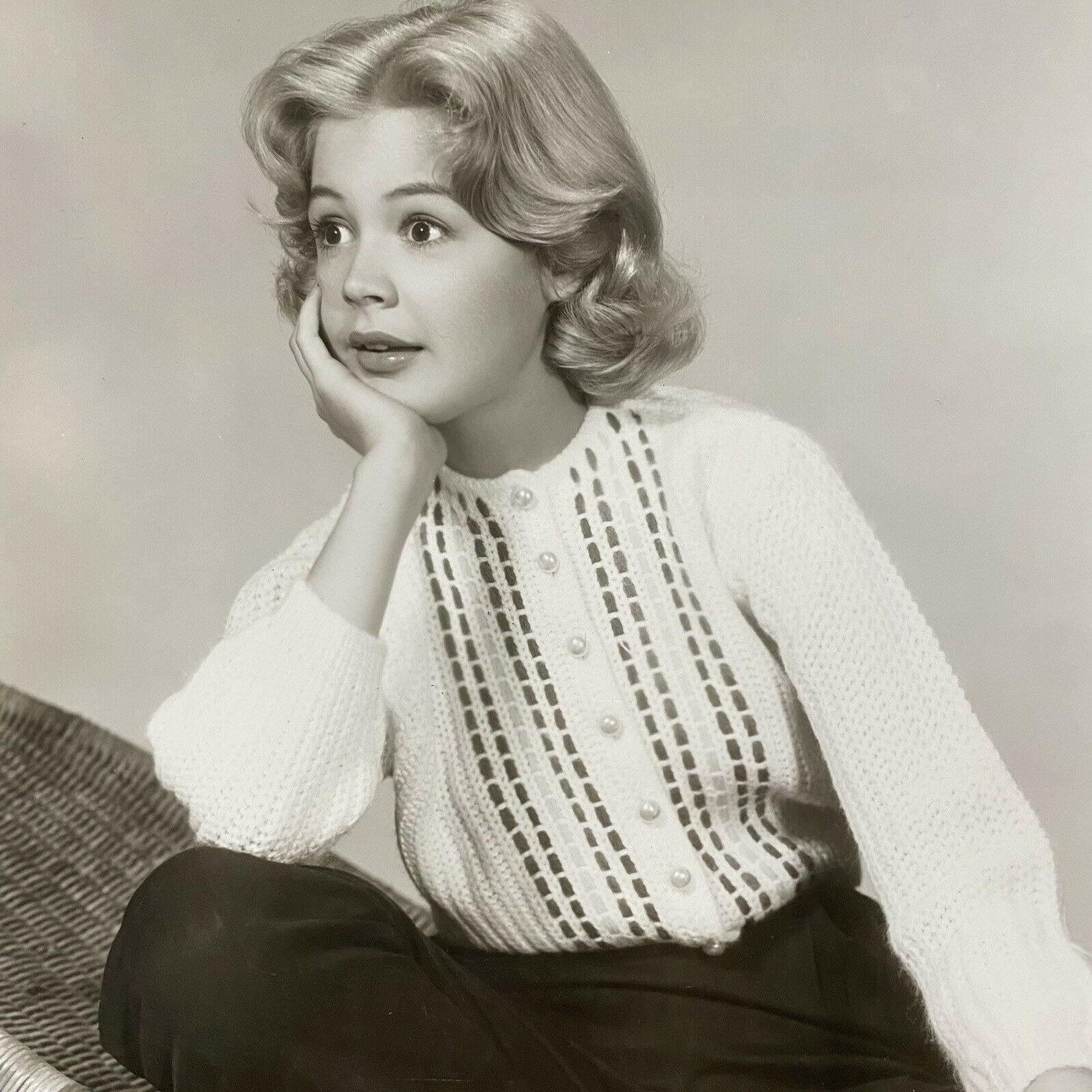 1958 Sandra Dee Head Shot Fan Photo Movie Promo Black and White - Etsy