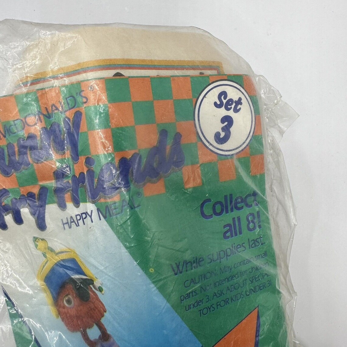 1989 Mcdonald’s Funny Fry Friends Happy Meal Toy Figure Matey Set 3 ...