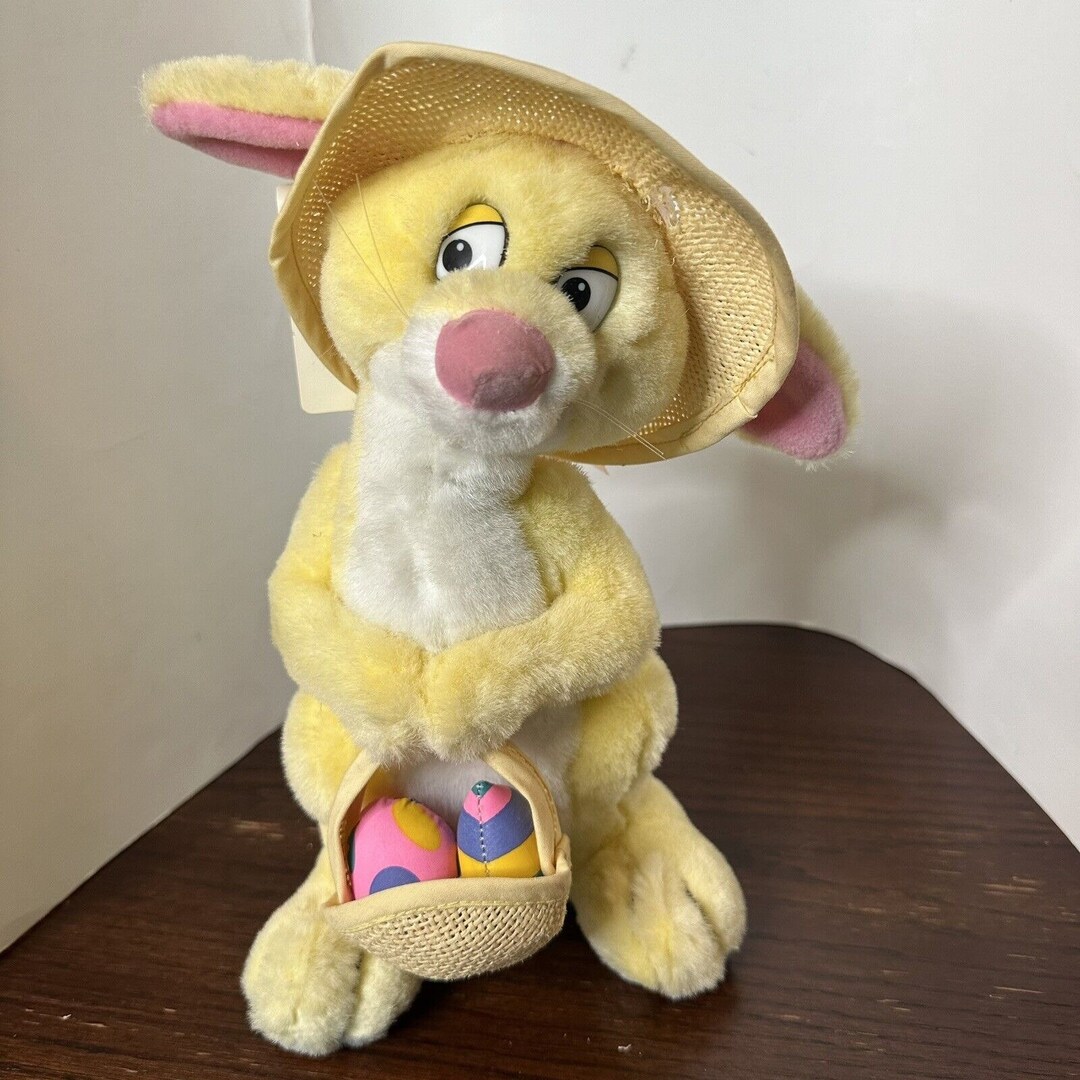 Vintage Winnie the Pooh Rabbit Easter Plush With Easter Basket - Etsy