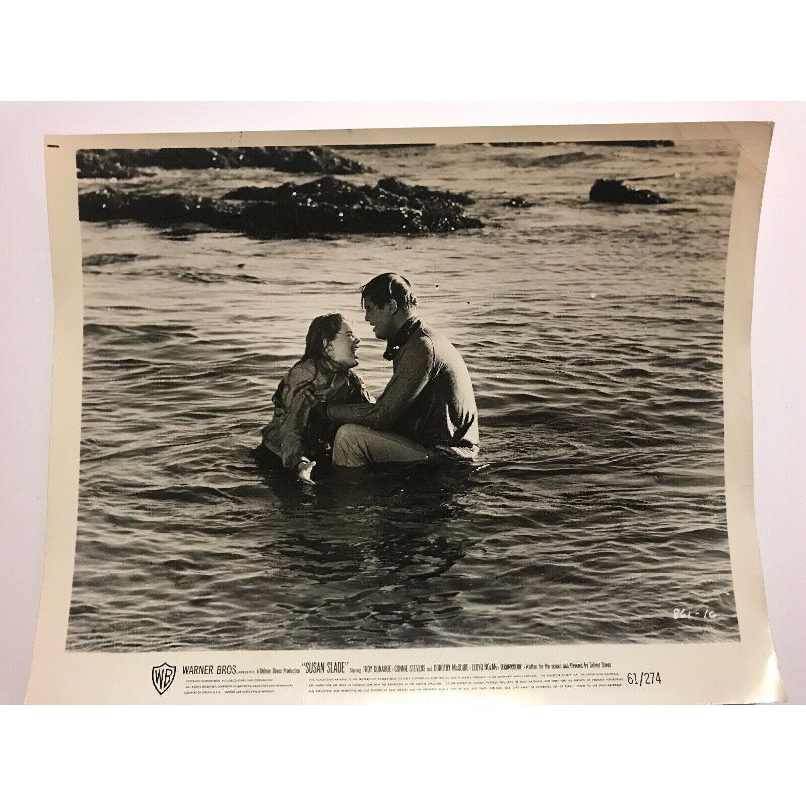 Susan Slade Movie Still Troy Donahue Connie Stevens Black & White - Etsy