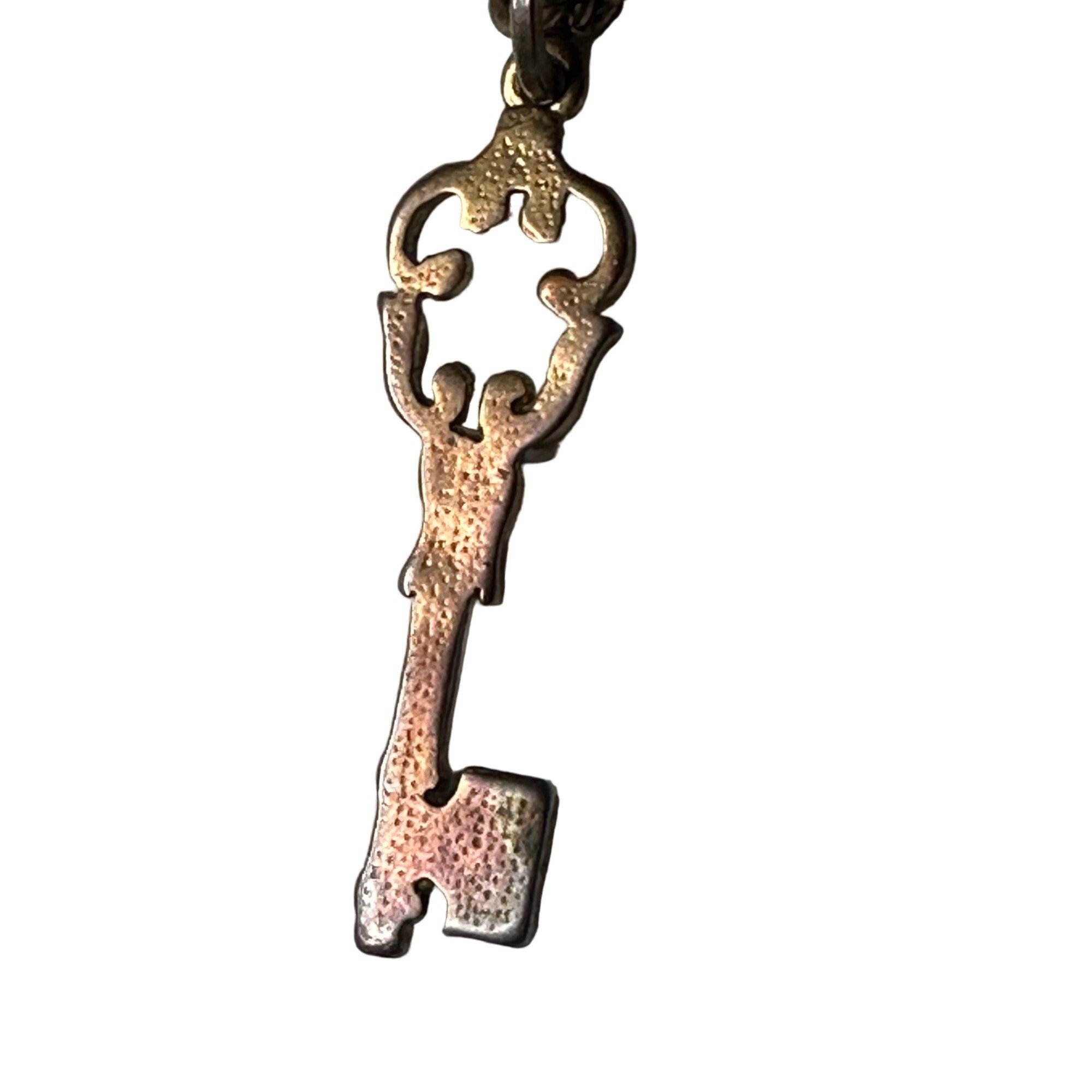 Y2K Key Locket Heart Chain Grunge Necklace - Etsy