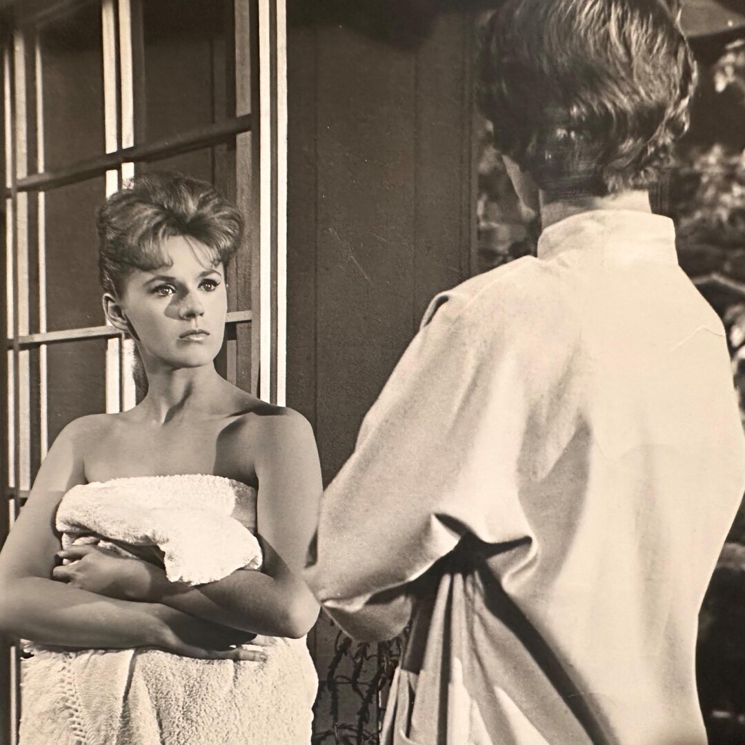 Vintage 1961 Susan Slade Movie Still Connie Stevens in Towel Black ...