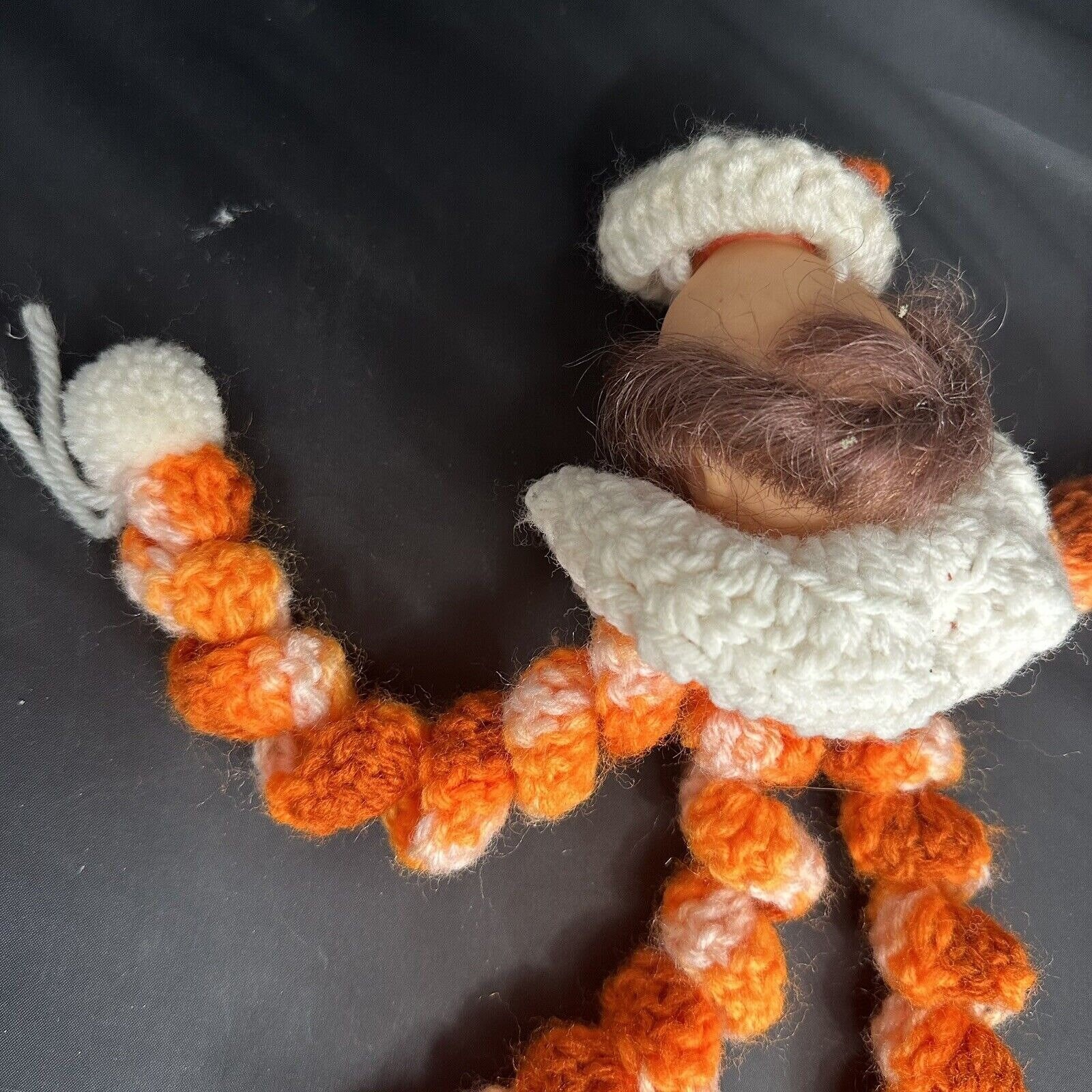 Vintage Yarn Clown Orange White Skinny Leggy Stringy Guy - Etsy