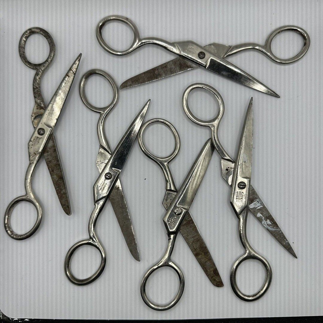 Vintages Kleencut Jason Made in USA Childrens School Scissors Lot of 6 ...