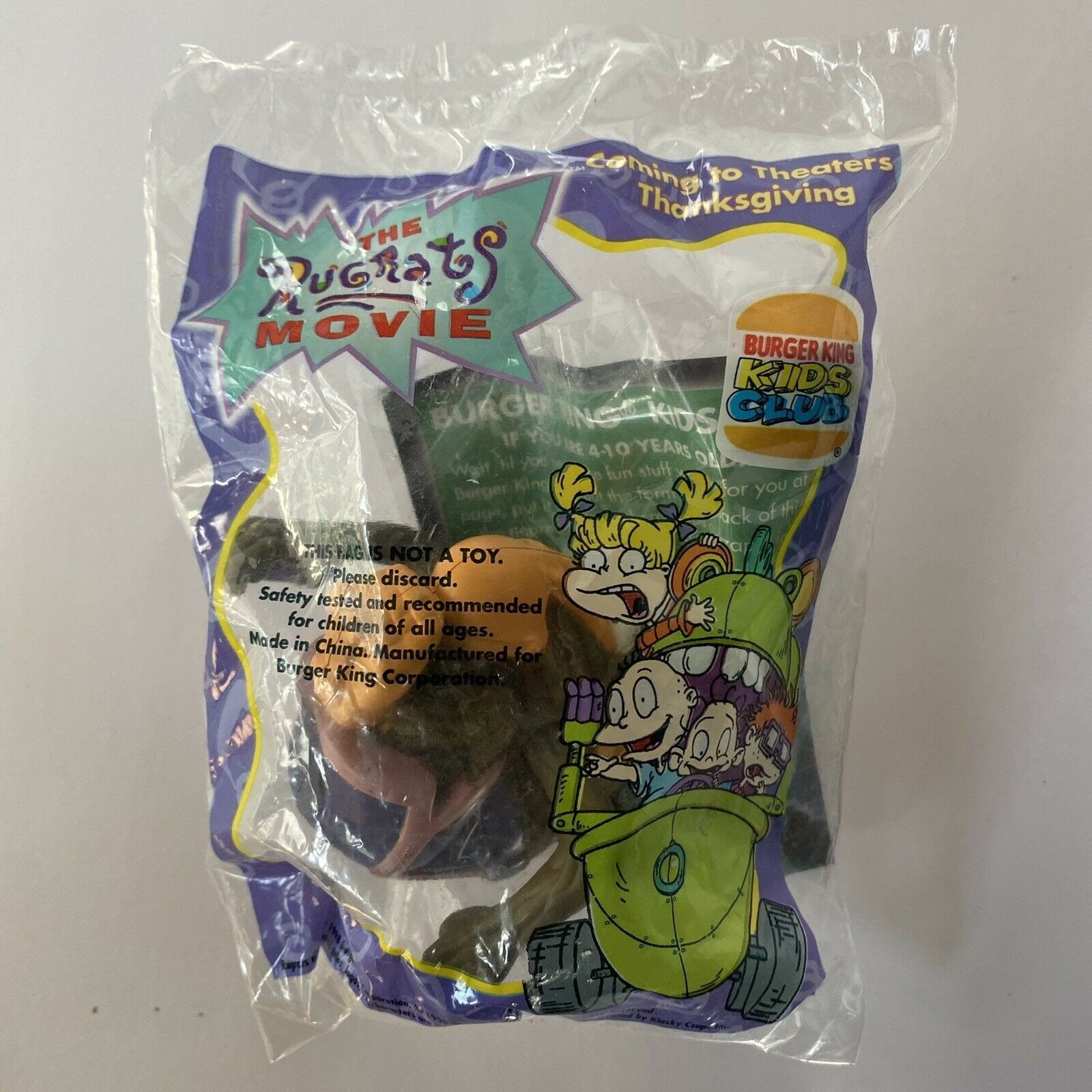 1998 Burger King Kids Meal Toy Rugrats the Movie Monkey Windup - Etsy