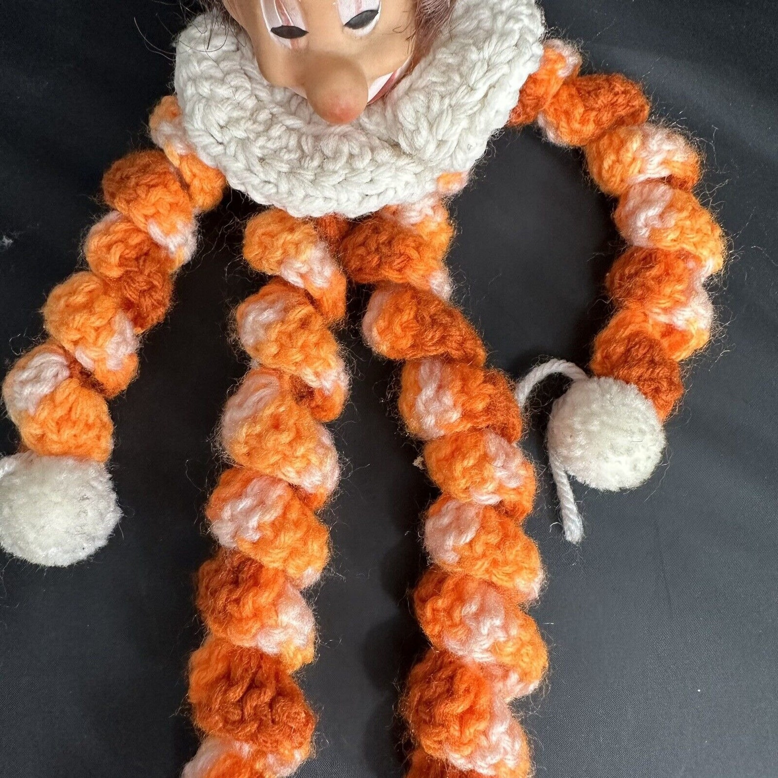 Vintage Yarn Clown Orange White Skinny Leggy Stringy Guy - Etsy