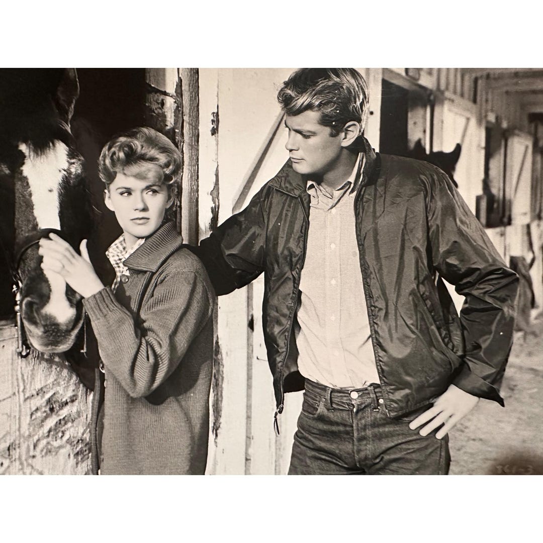 Vintage 1961 Susan Slade Movie Still Connie Stevens Troy Donahue Horse ...