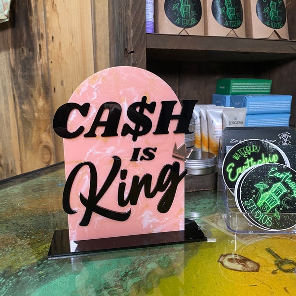 Cash is King Sign - Etsy Canada