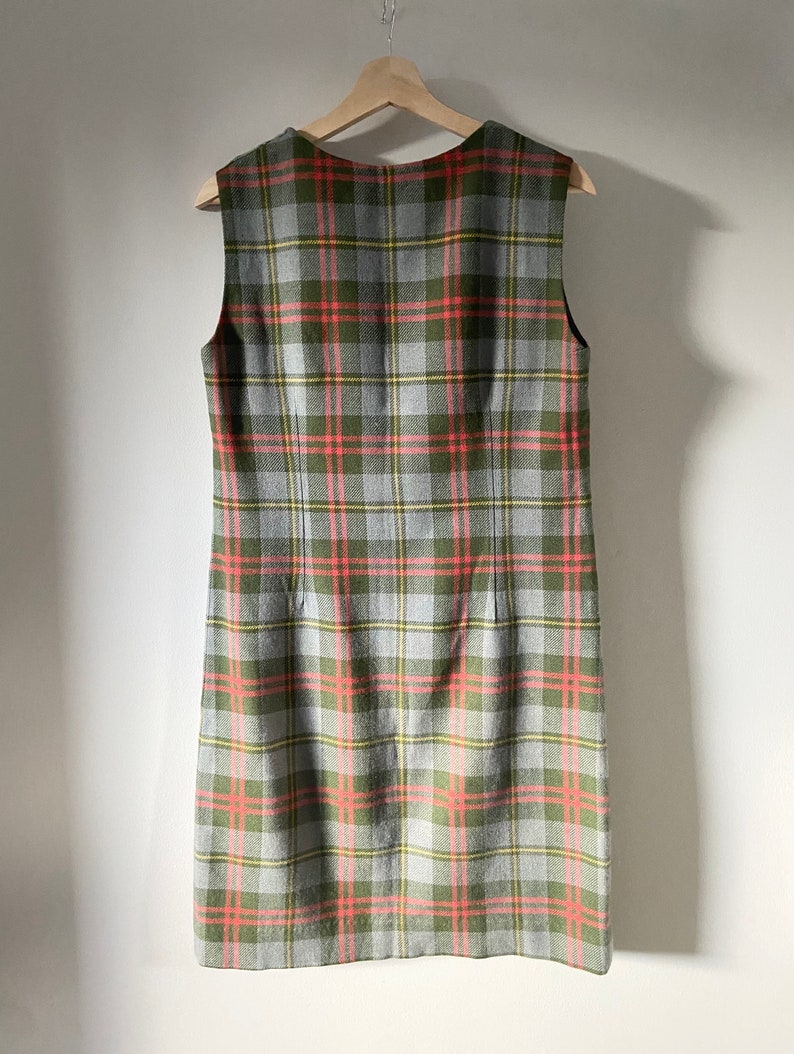 Vintage 60's Mod Plaid Shift Dress - Etsy