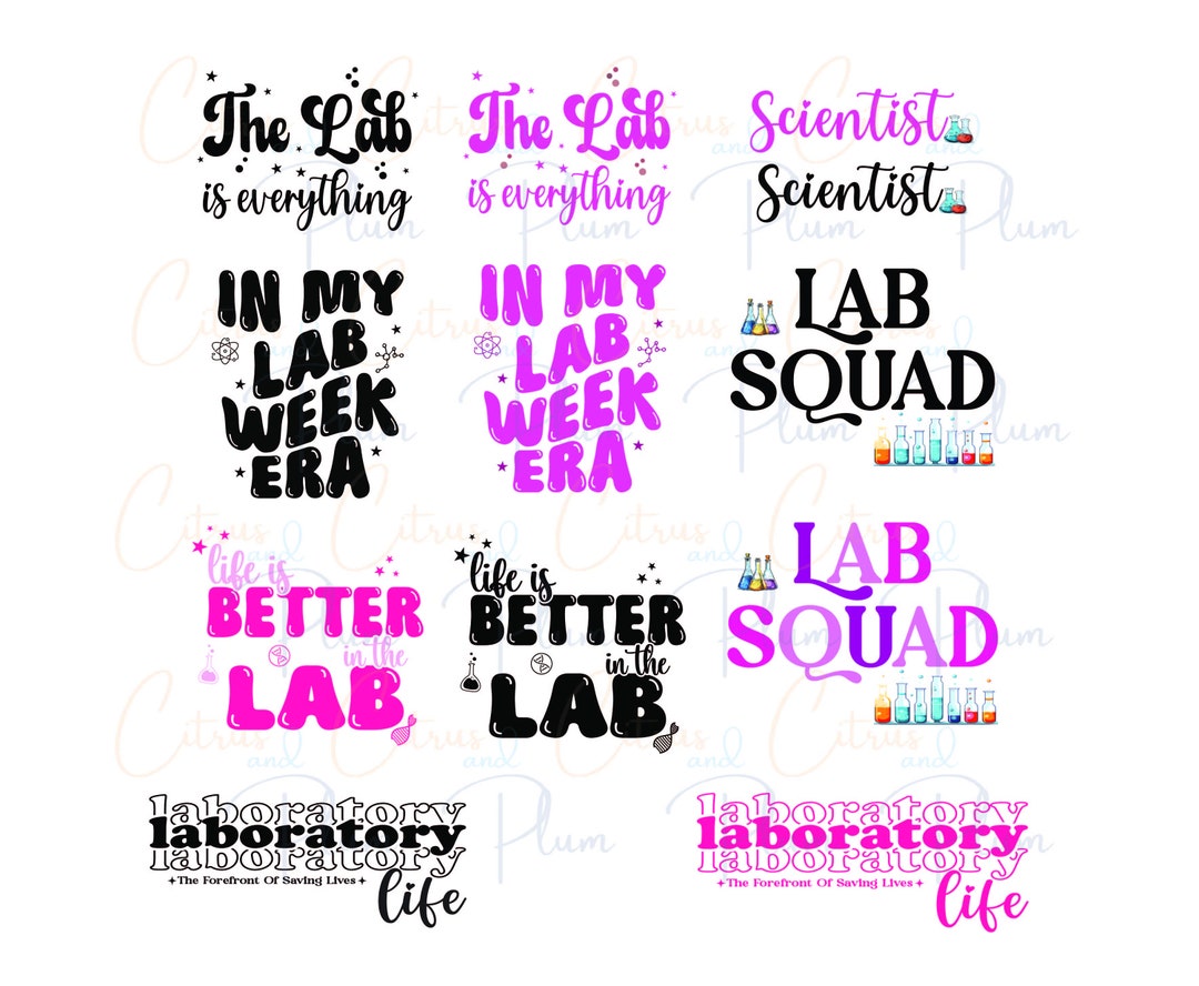 Lab Week 2024-the Lab Everything-svgs & Pngs for Your Inner Scientist ...