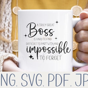 A Great Boss Svg, Png, Pdf, Jpg -boss Quote SVG - Retirement Svg - Boss ...