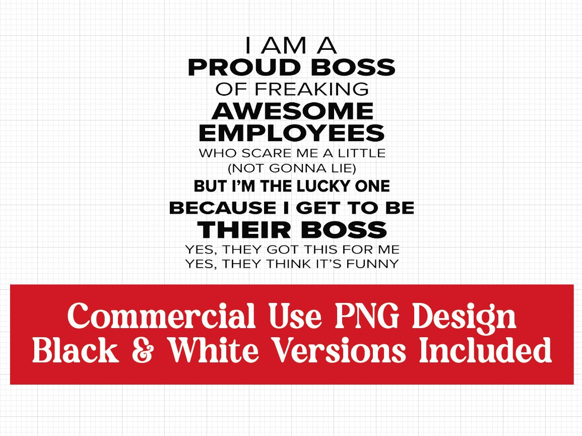 Celebrate Boss Day With a Proud Boss PNG Design Perfect Gift - Etsy