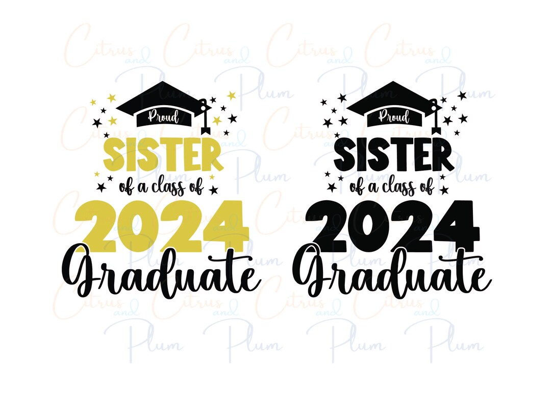 The Proud Sister Graduation SVG - Etsy