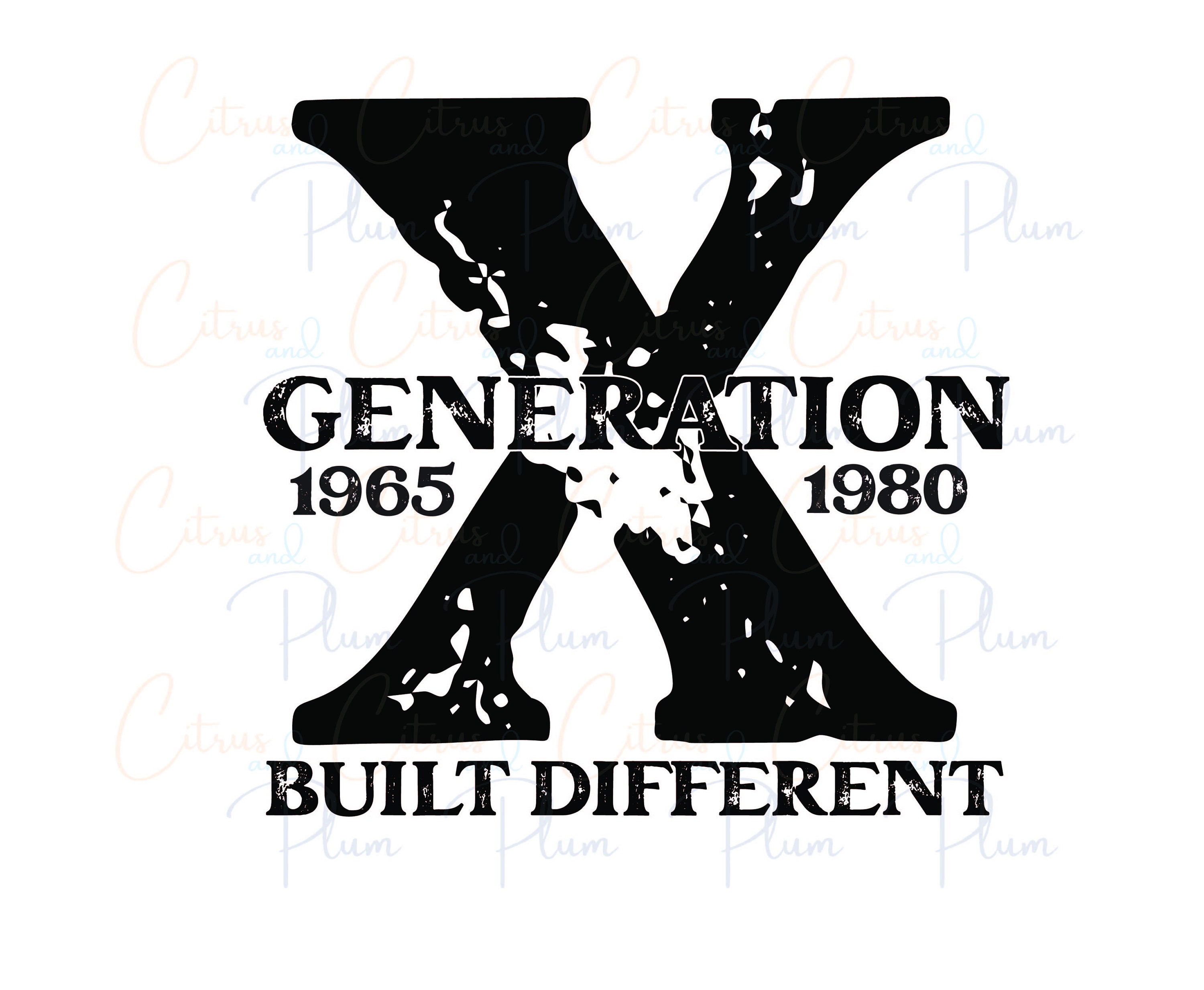 Gen X SVG Built Different - Etsy