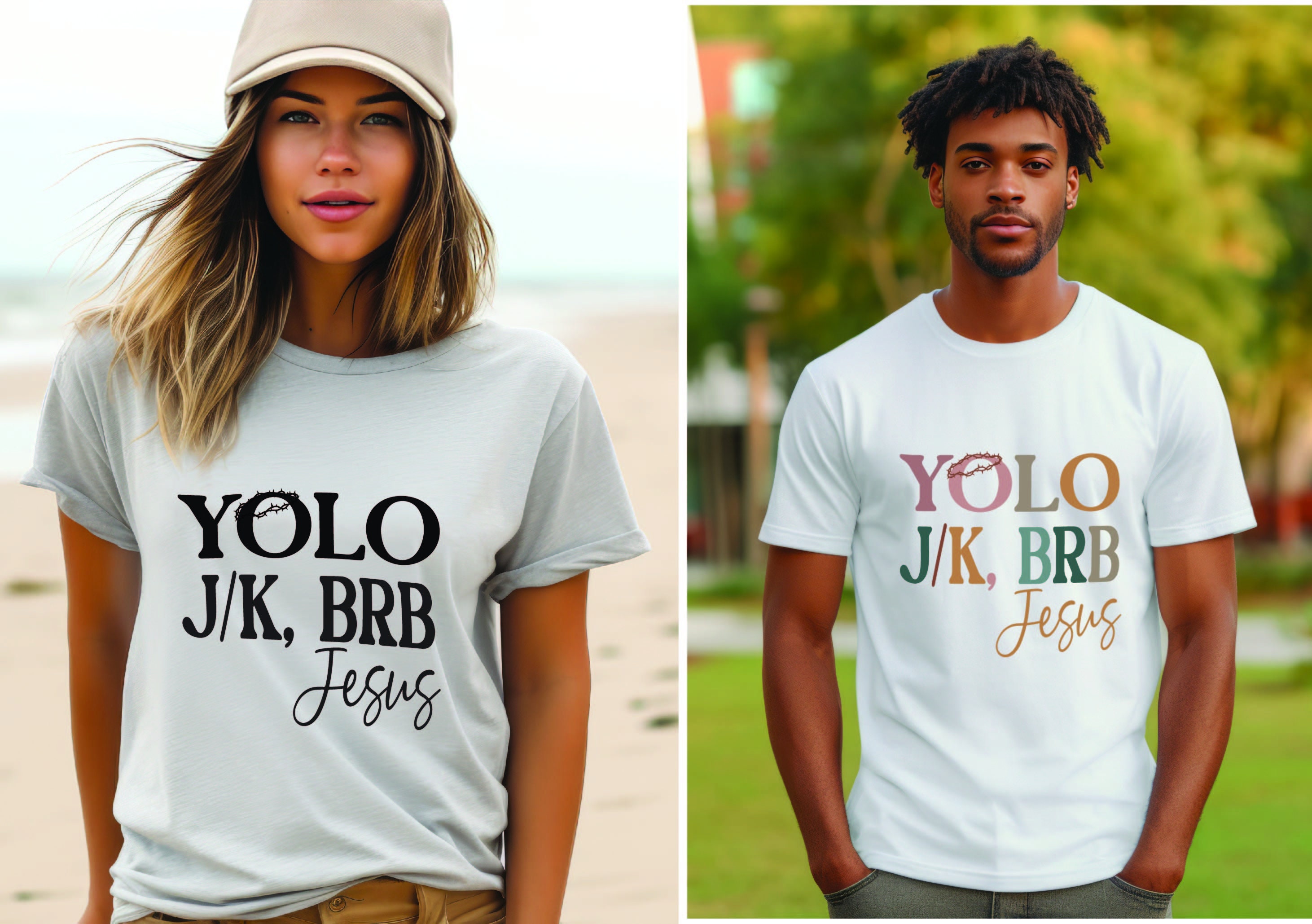 Trendy YOLO BRB Jesus SVG File for Crafting Projects - Etsy