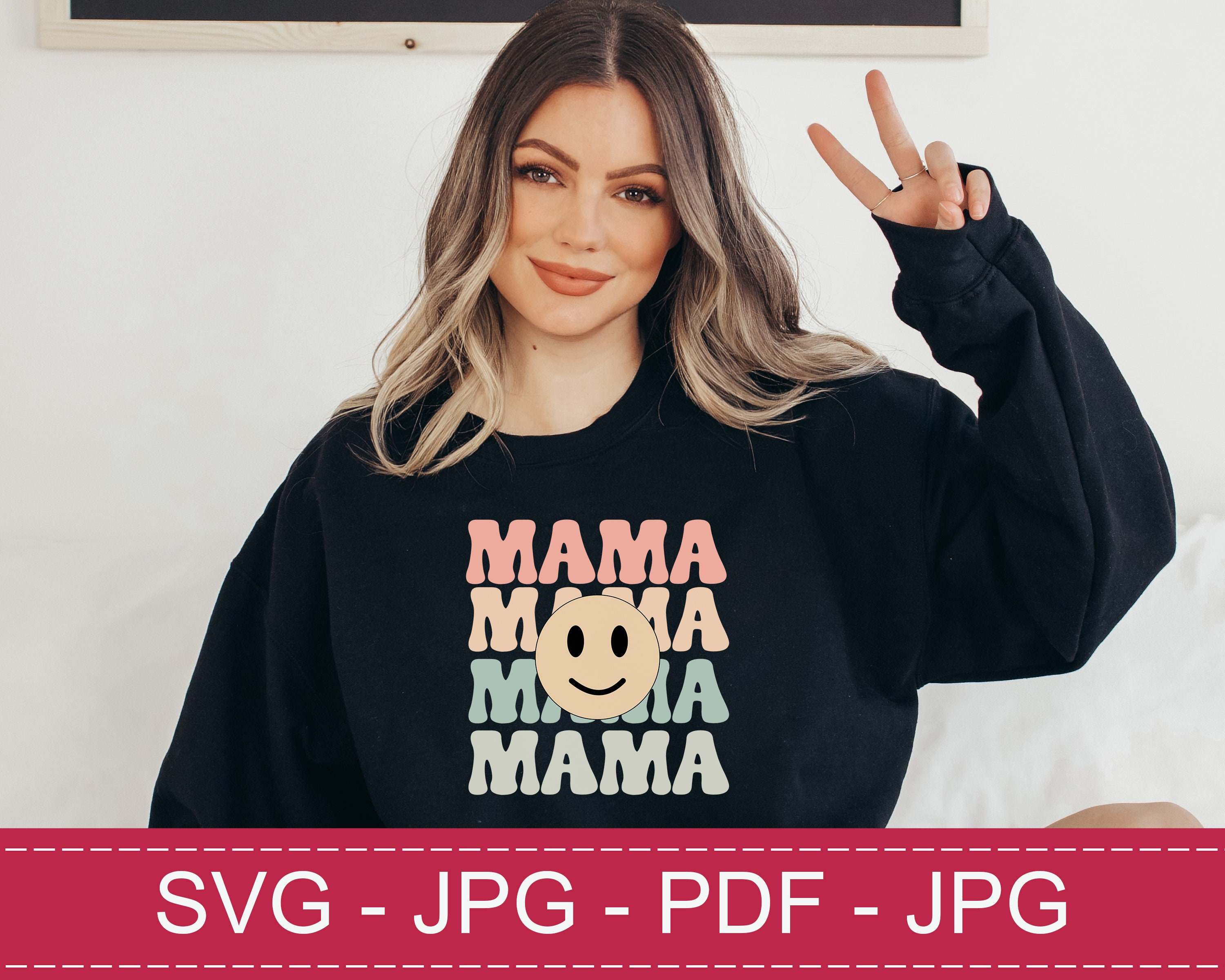 Retro Mama Svg-pdf-jpg-png Mama Life SVG Mama Life Digital Download - Etsy