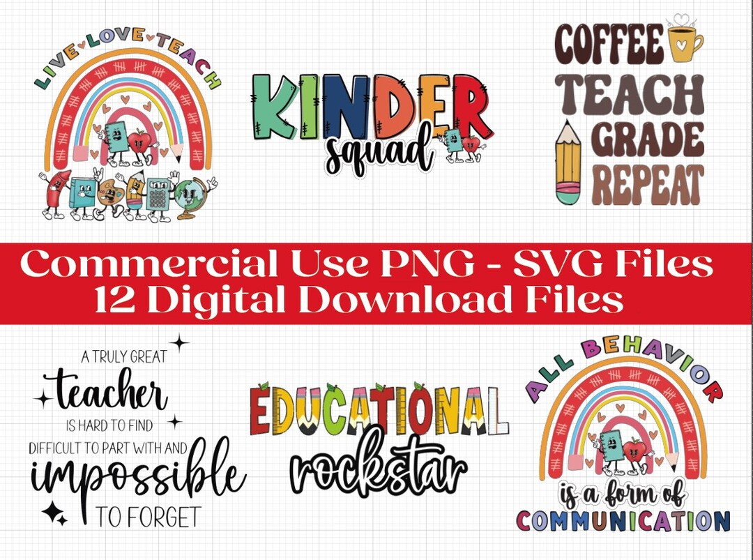 Educator Svg Educator Png Teach Svg Teacher Life Png - Etsy
