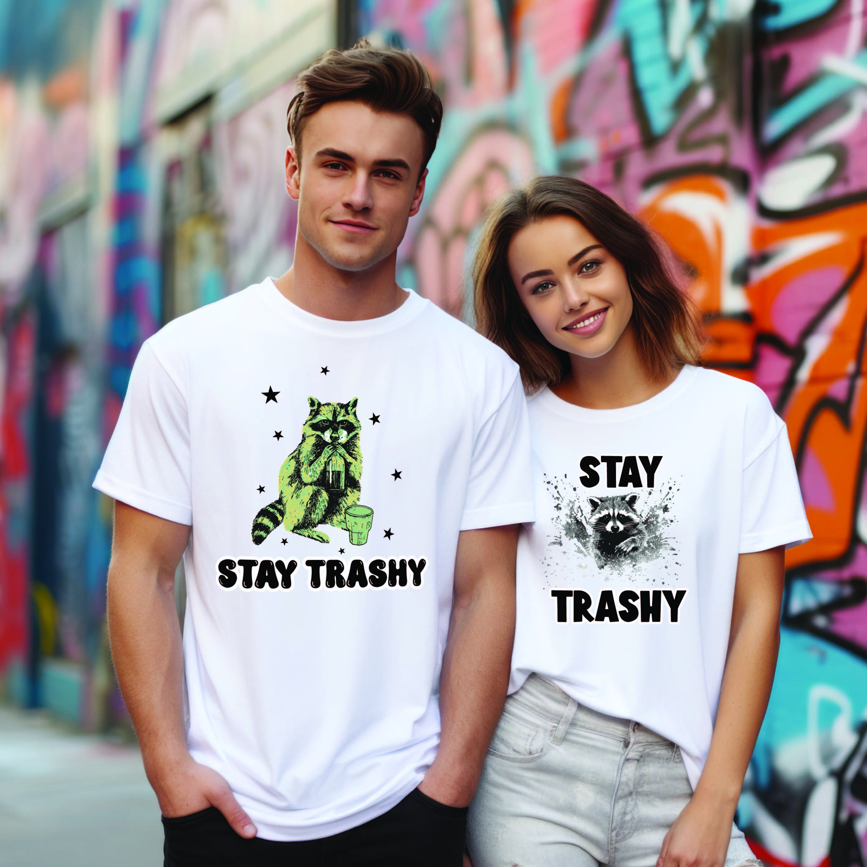 Stay Trashy SVG (trash Panda!) Bundle: Cute Raccoon Designs (PNG ...