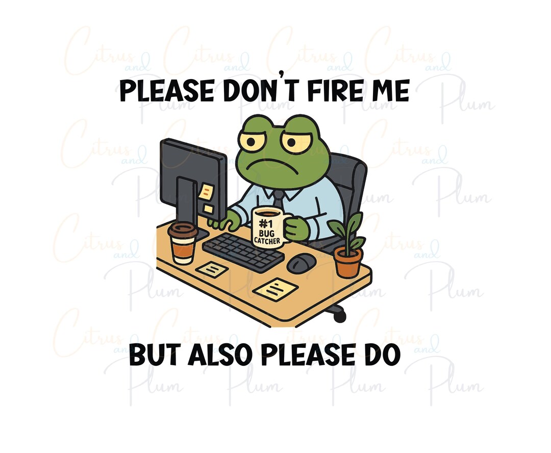 Funny Office Frog Meme PNG: Coworker Gift (digital Download) - Etsy