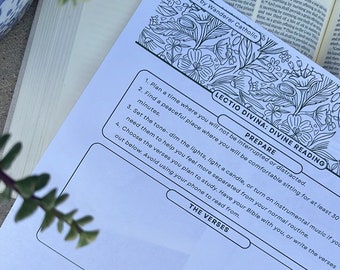 Lectio Divina Catholic Bible Study Guide: Prayer Journal (PDF) - Etsy