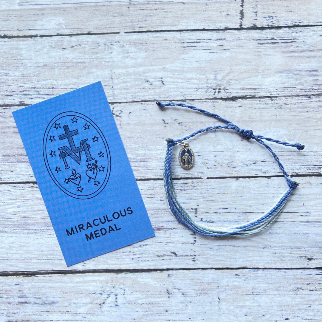 Miraculous Medal Companion Bracelet | Blessed Virgin Mary Bracelet ...